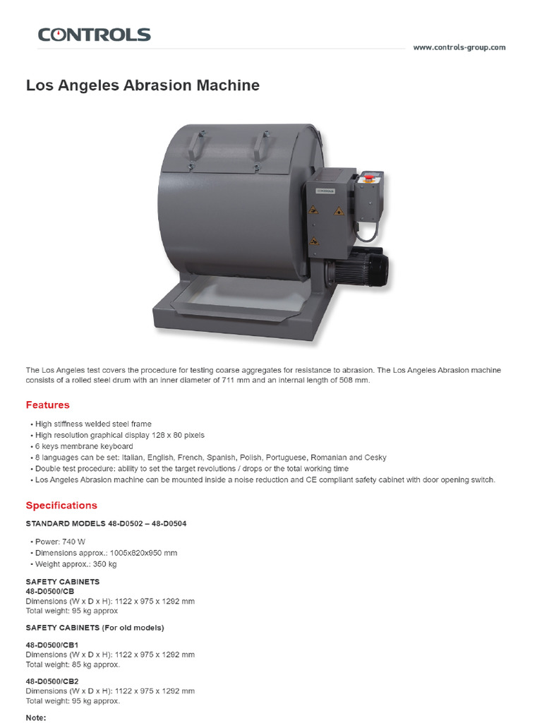 Los Angeles Machine manual | PDF