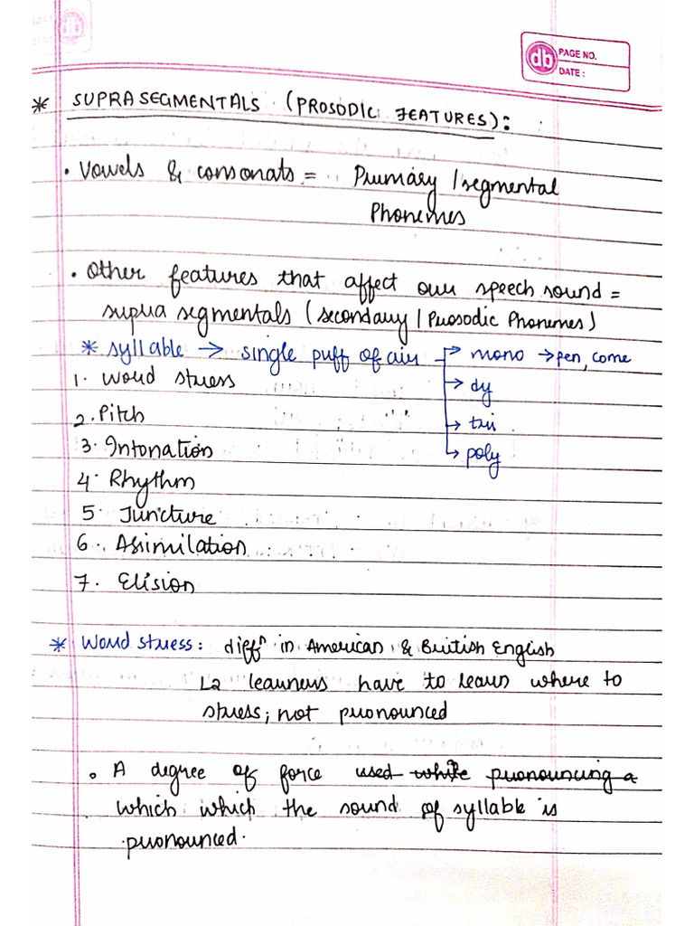 Suprasegmentals | PDF