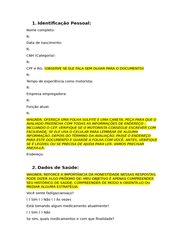 Modelo de Entrevista | PDF