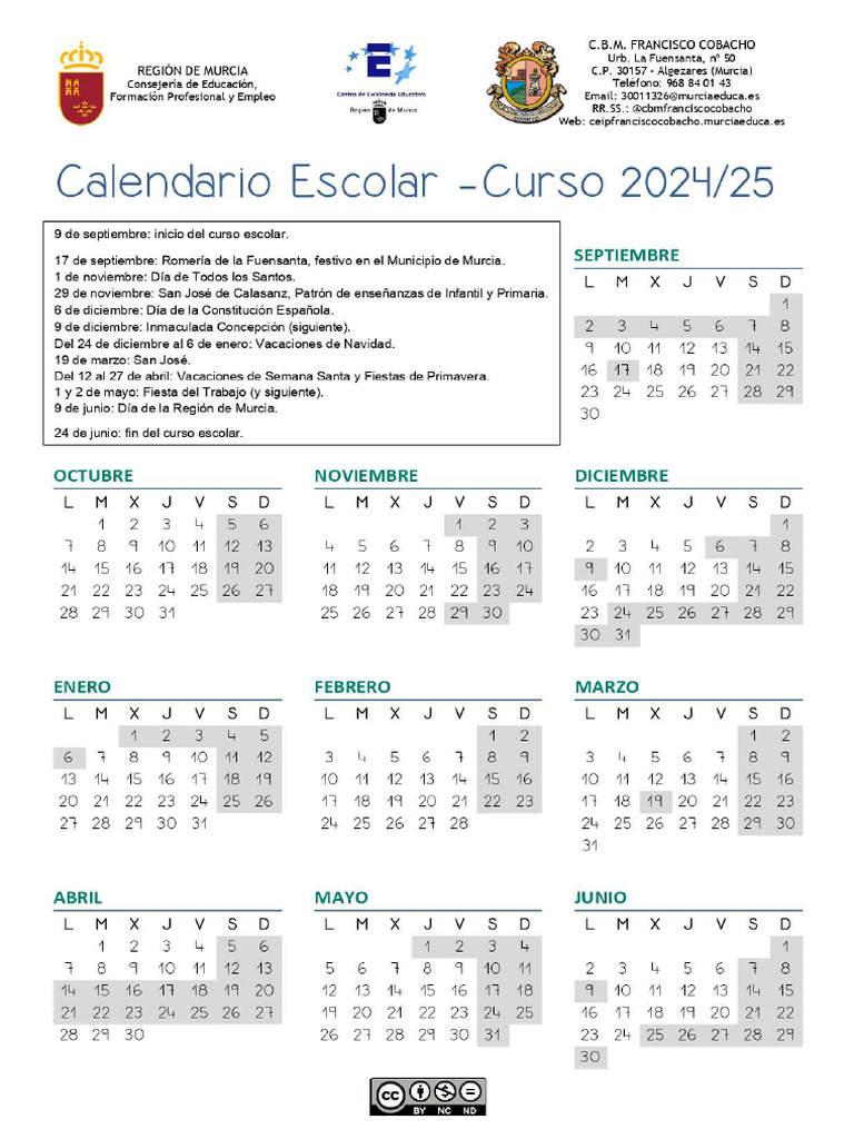 Calendario 24 25 | PDF