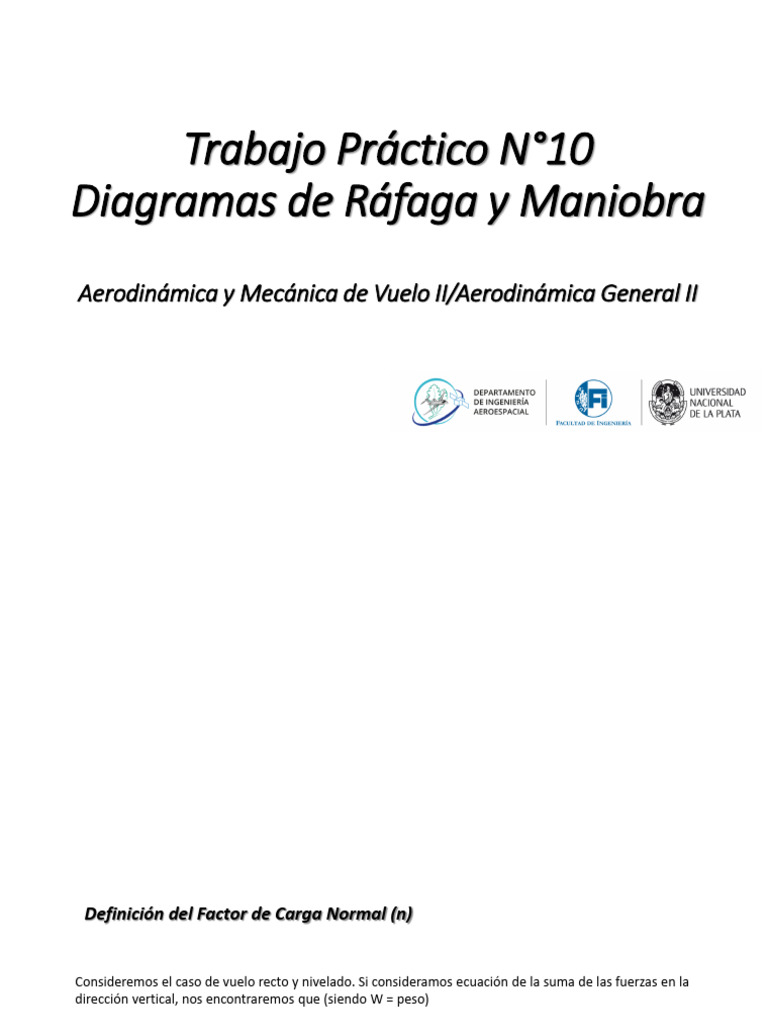 Presentación TP 10 - Ráfaga y Maniobra | PDF