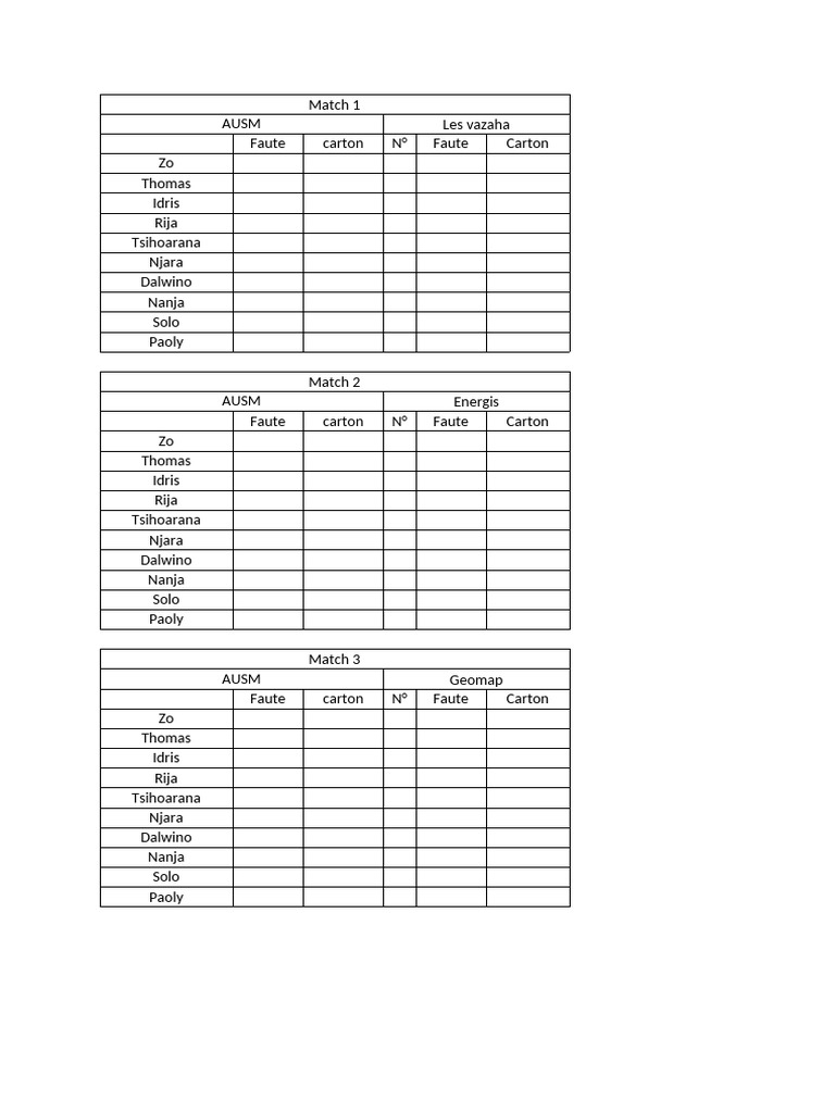 Match 1 | PDF