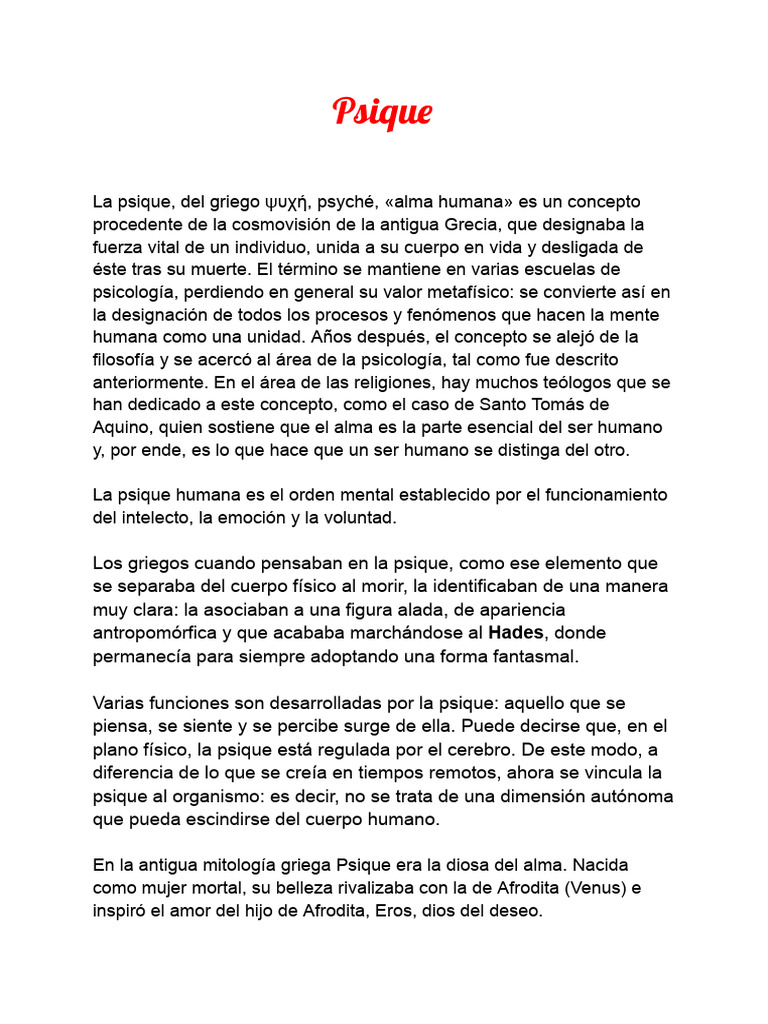Psique | PDF