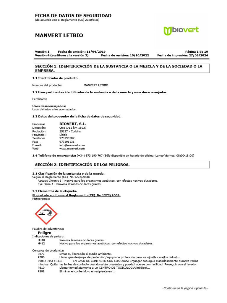 Manvert Letbio V.4. | PDF