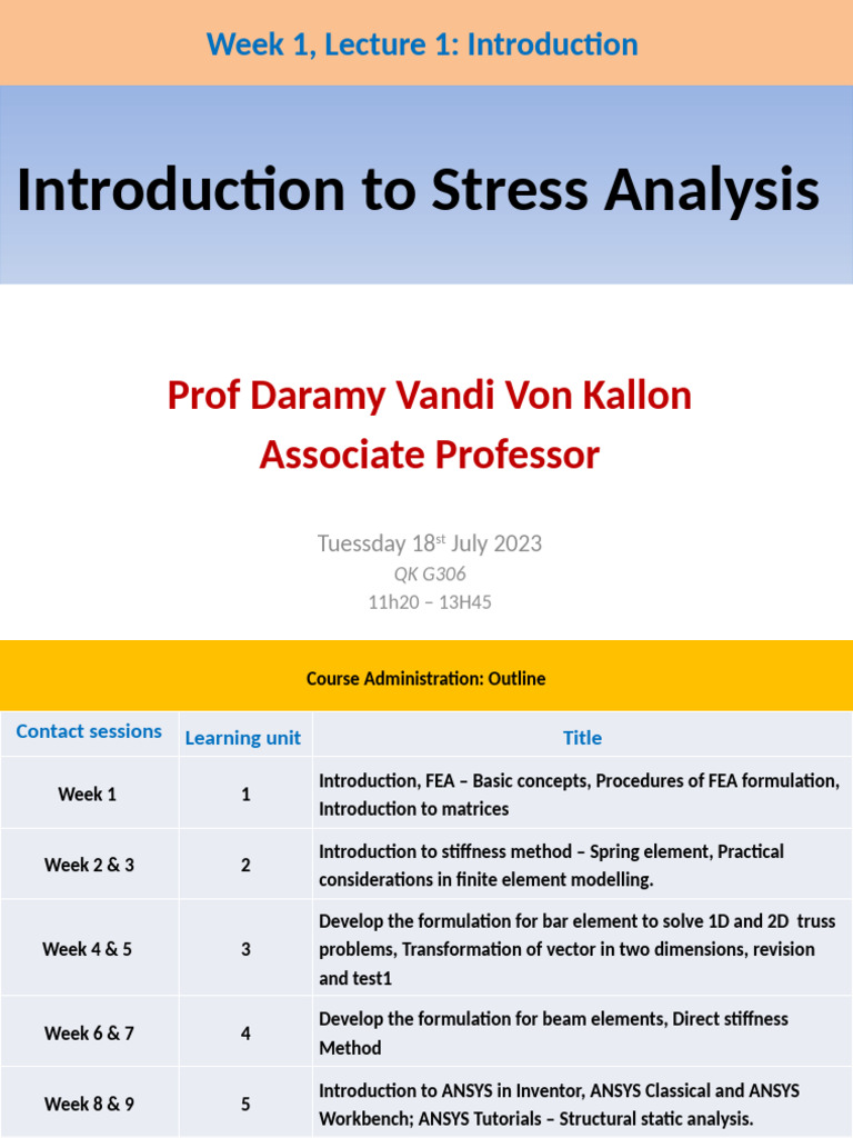 Introduction To Stress Analysis 3B | PDF