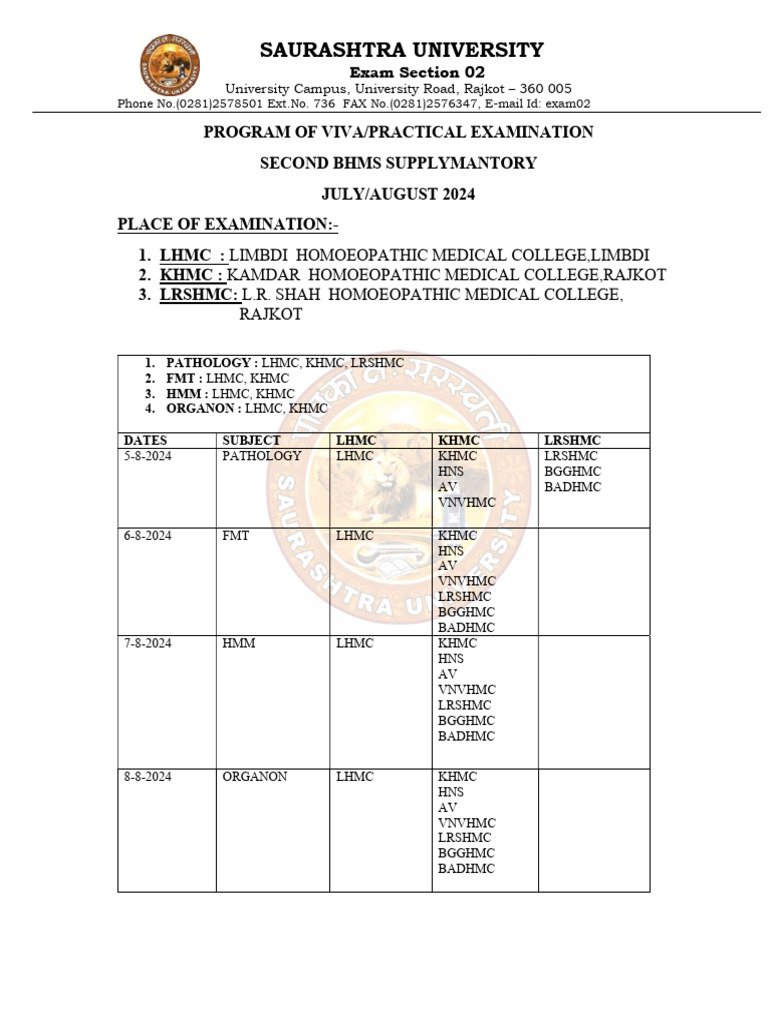 2nd 3rd Bhms Rep Aug 2024 | PDF