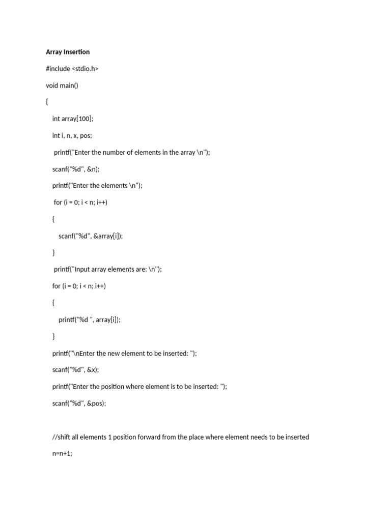 Array Programs | PDF Array Programs | PDF