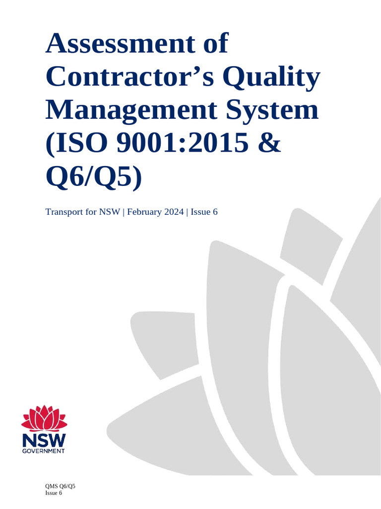 QMS Q6-Q5 Checklist | PDF