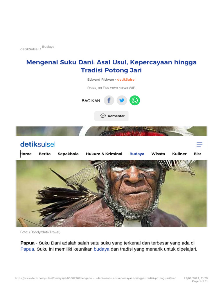 Mengenal Suku Dani | PDF