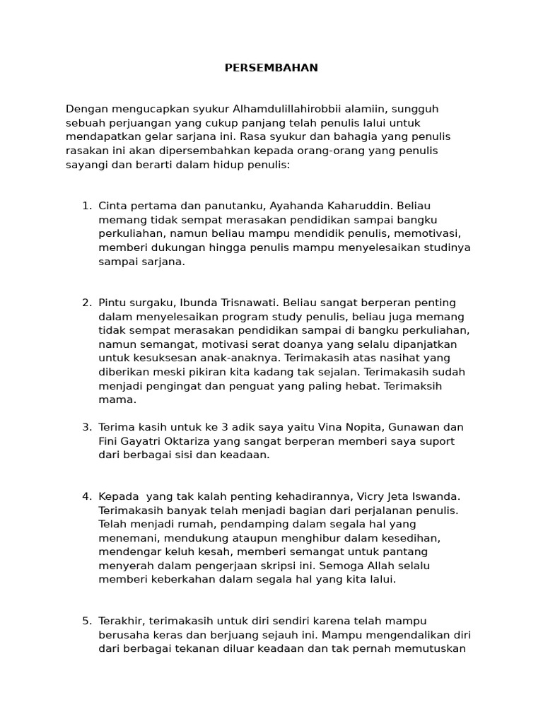 Persembahan | PDF