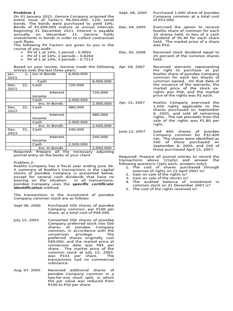TP Audit - Prefi | PDF