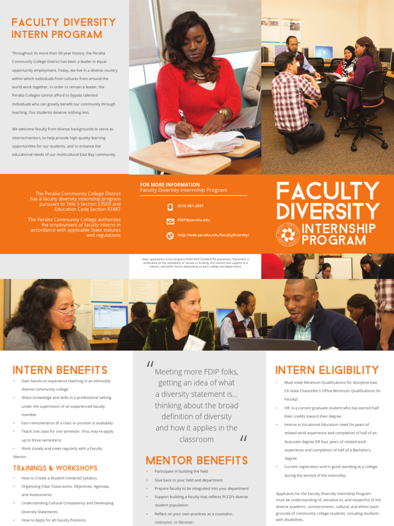 PCCD Faculty Diversity Brochure | PDF