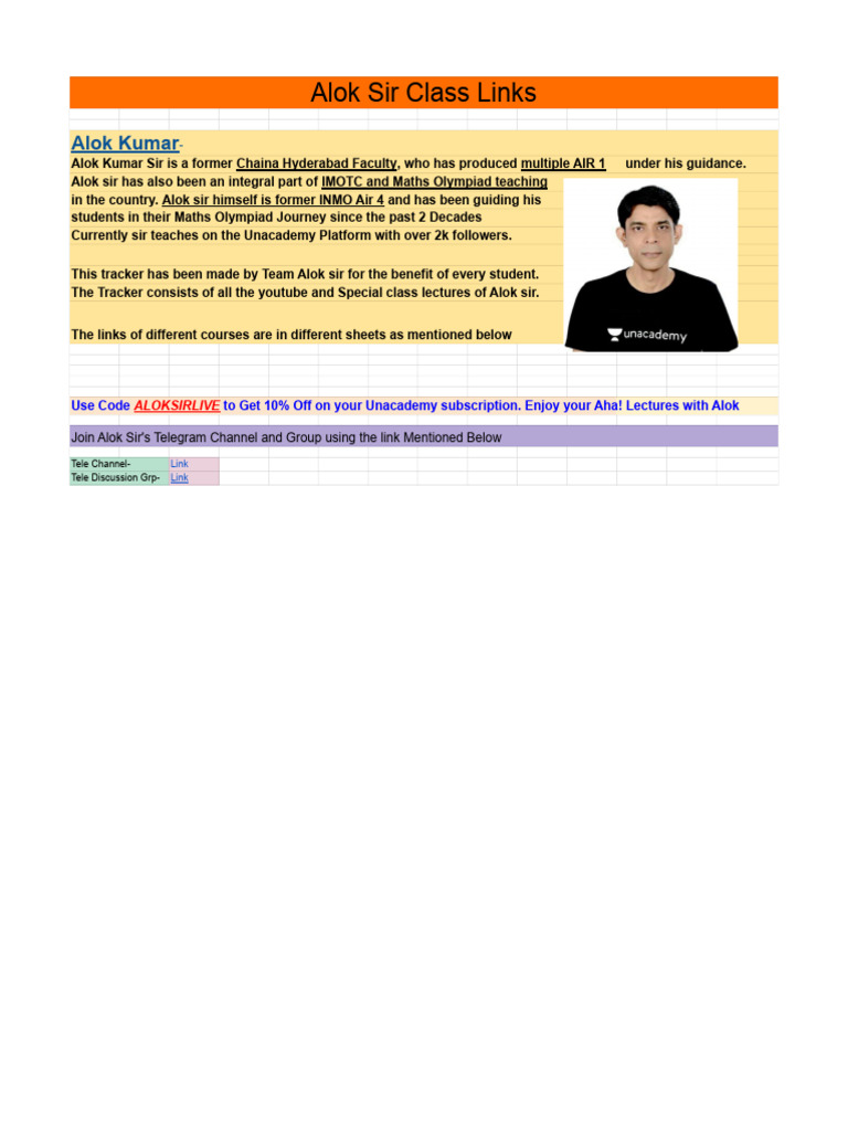 Alok Sir Links | PDF