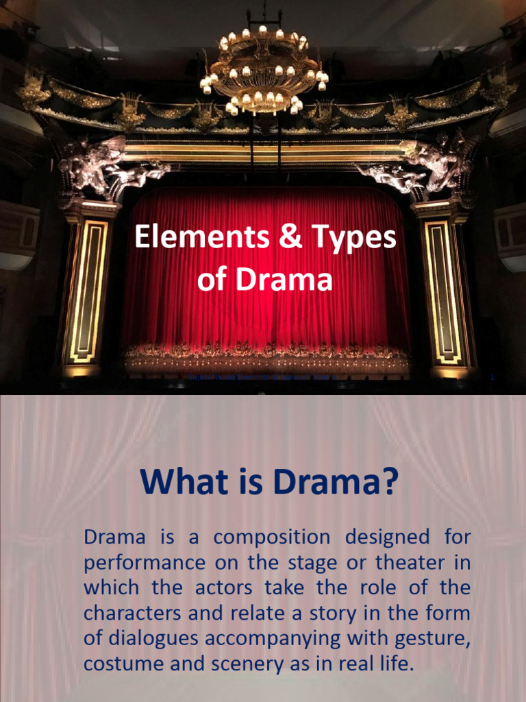 Elements and Types of Drama | PDF