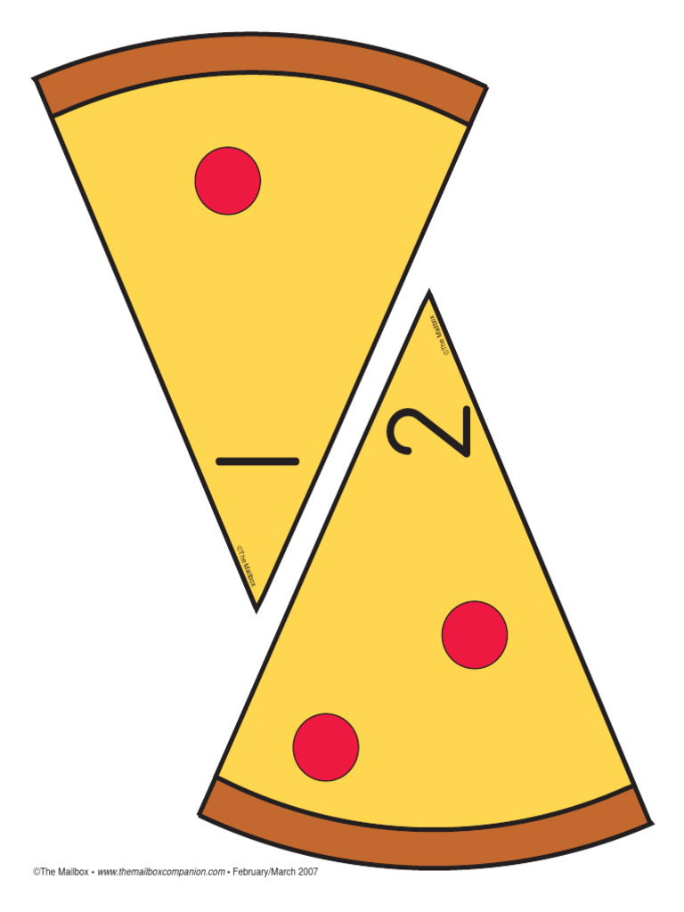 Math Pattern numbered pizza slices | PDF