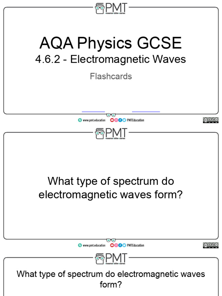 Flashcards - 6.2 Electromagnetic Waves - AQA Physics GCSE | PDF