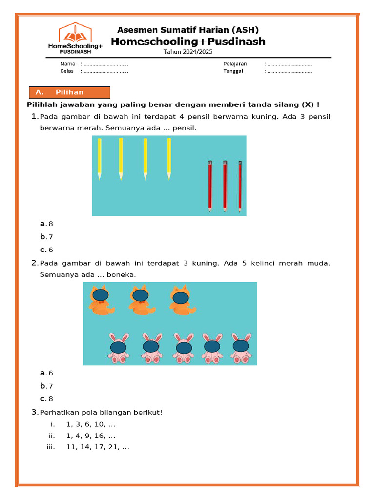 ASH2 Matematika Bab 2 Kelas 2 | PDF