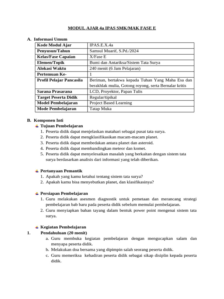 MA BAB IV IPAS Peksos 15 Juli 2024 | PDF