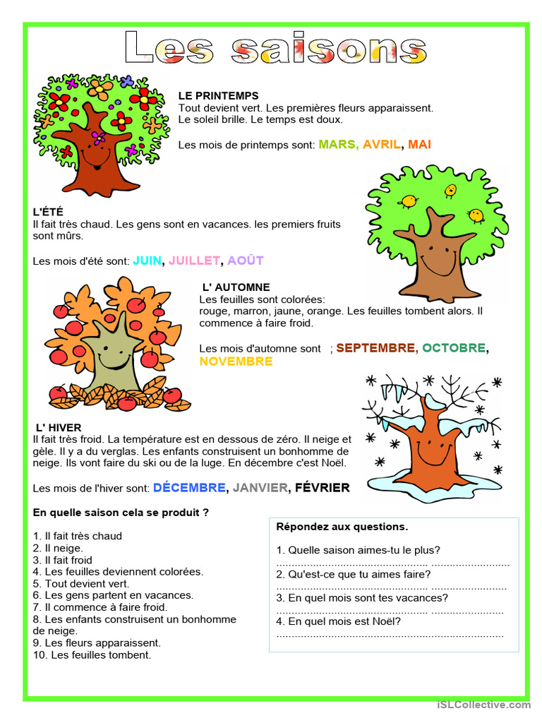 Les Saisons | PDF