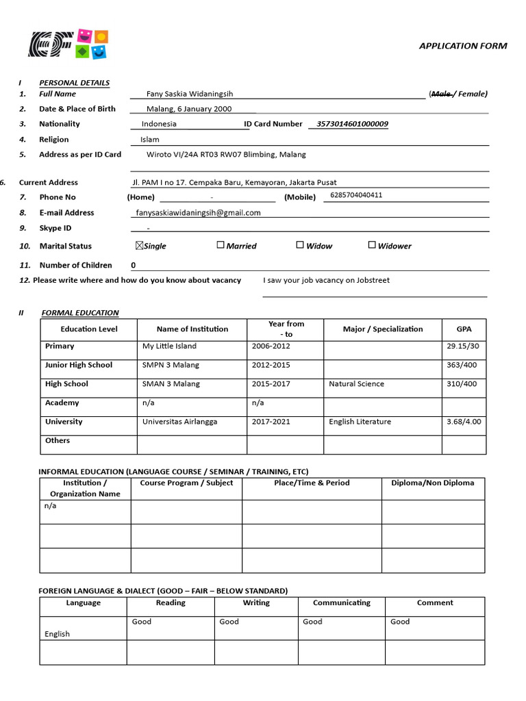 Application Form NNT EF (1) - Merged | PDF