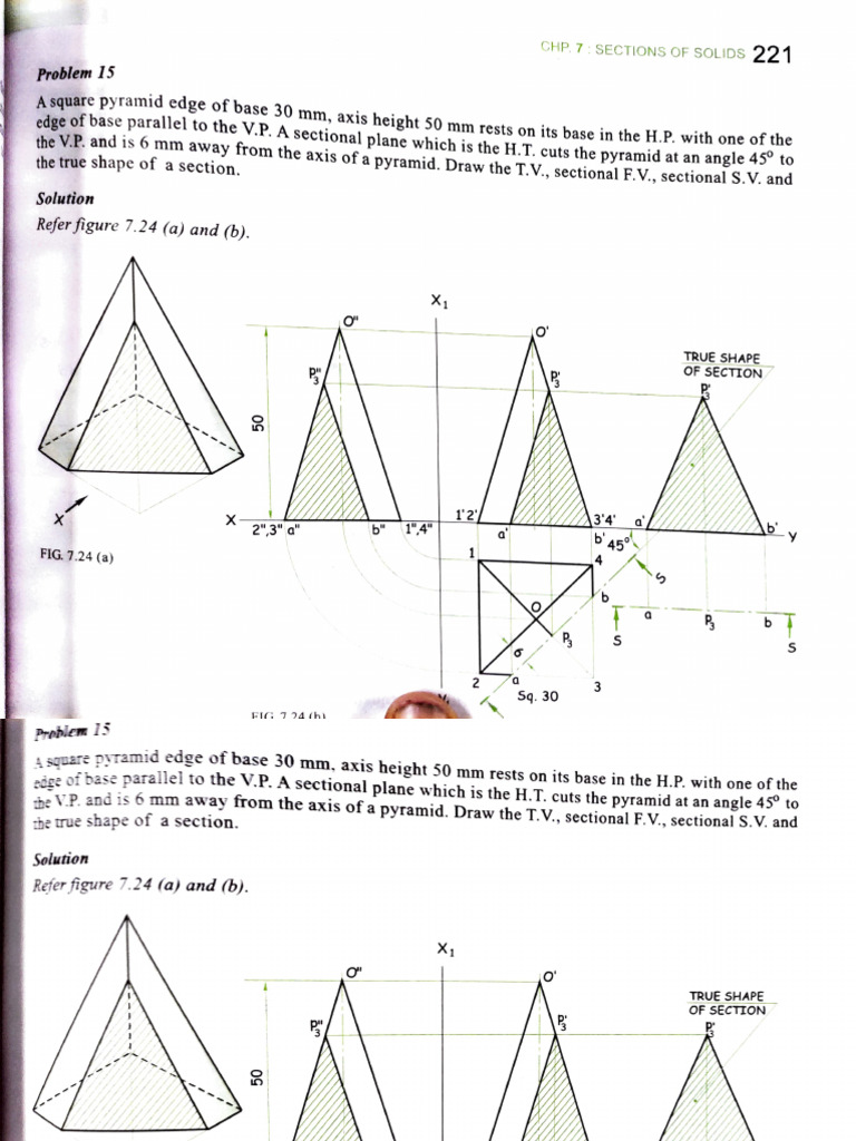 Section of Solids Important Sums For Practice | PDF