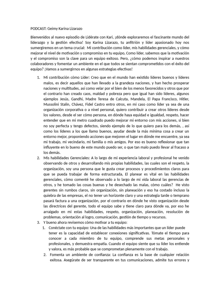 Podcast-Diario de Reflexion Geimy Karina L | PDF