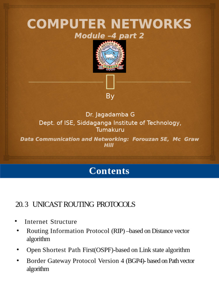 CN - Module 4 Part 2 2024 | PDF | Routing | Router (Computing)