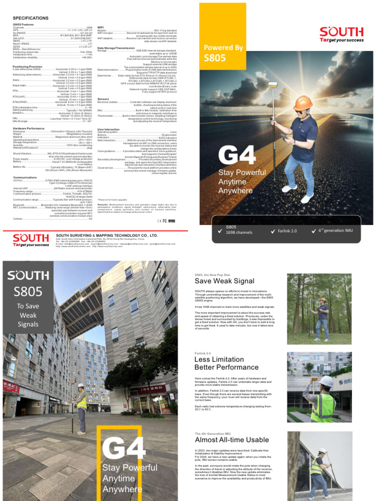 GNSS RTK South Galaxy G4 | PDF