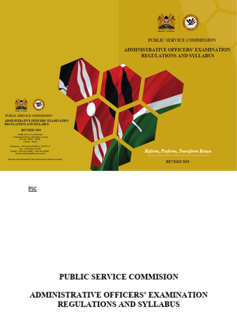 Admistrative Officers Examination Regulation and Syllabus Revised 2019 | PDF