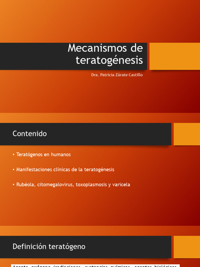 Mecanismos de Teratogénesis | PDF