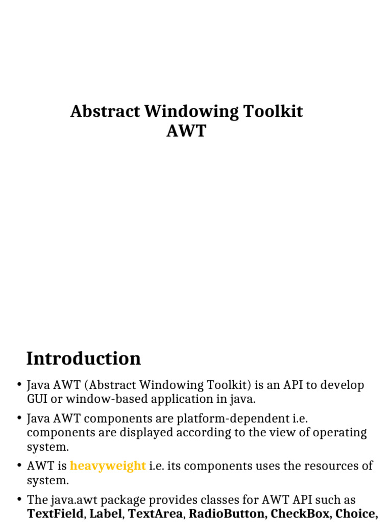 AJP Chapter 1 Awt | PDF