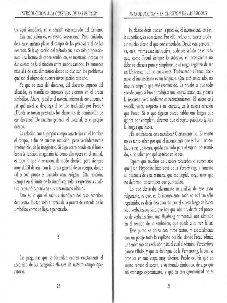10 - Lacan Cap1 P 3, Cap 4 P 1, Cap 6 P 3, Cap 11 P 2 - Libro 3 | PDF