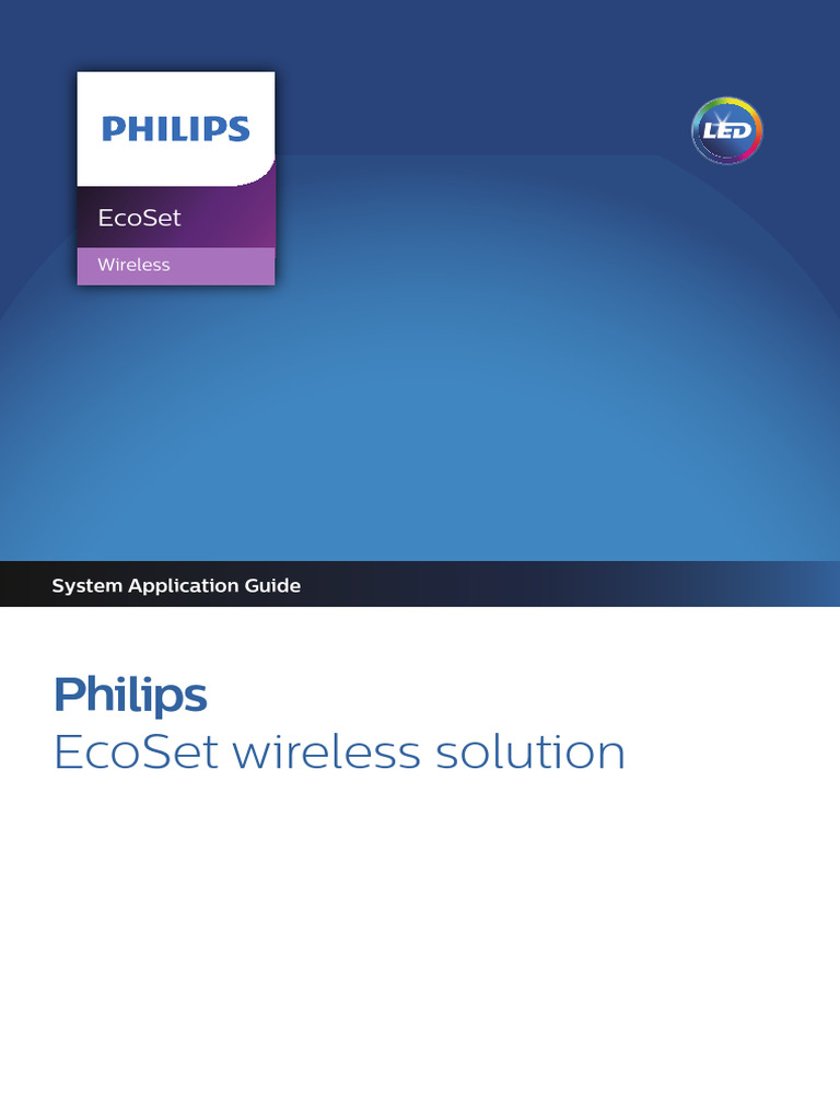 Philips EcoSet Wireless System Guide | PDF | Wireless | Remote Control