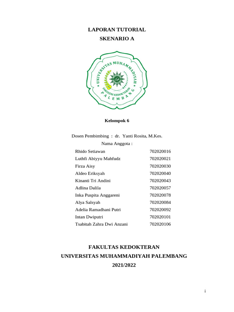 Laporan Tutorial Skenario A | PDF