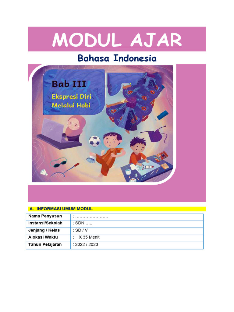 Bab 3 Ekspresi Diri Melalui Hobi | PDF