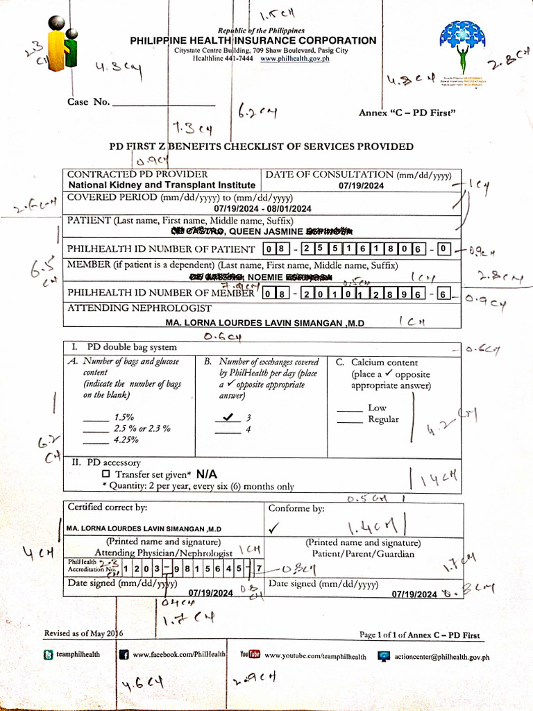 Annex C E F H forms | PDF