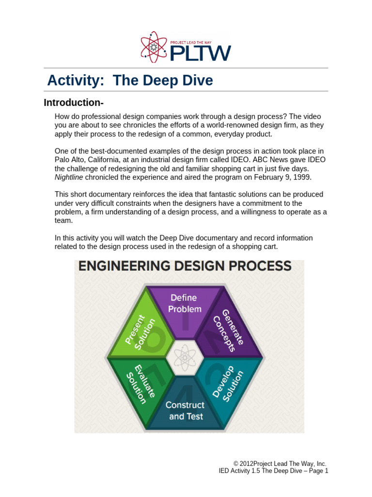 A DeepDive Video Worksheet - Docx 9-10-2020 | PDF