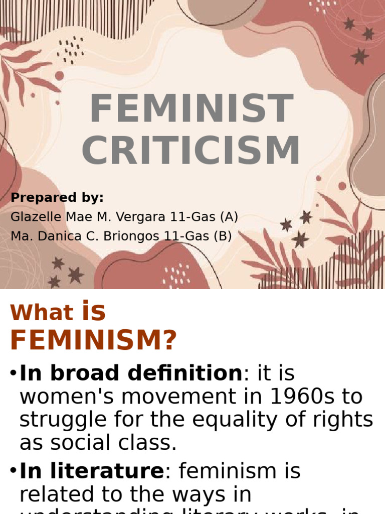Feminist Criticism | PDF