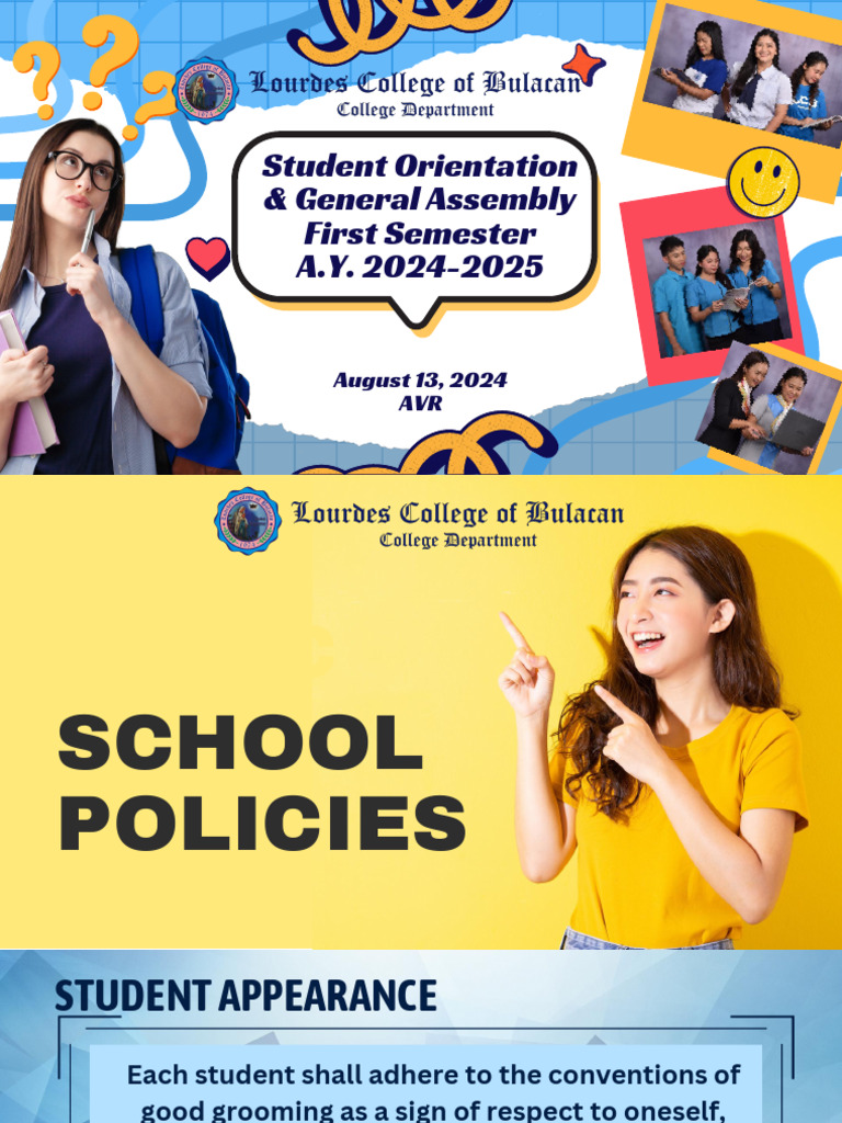 Student Orientation 1st Sem 24 25 | PDF