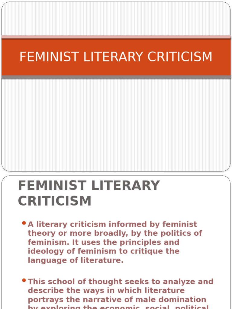 Feminist Literary Criticism | PDF