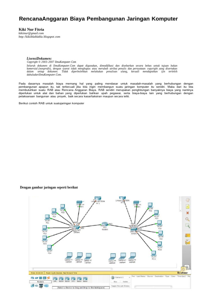 RAB Instalasi Jaringan | PDF