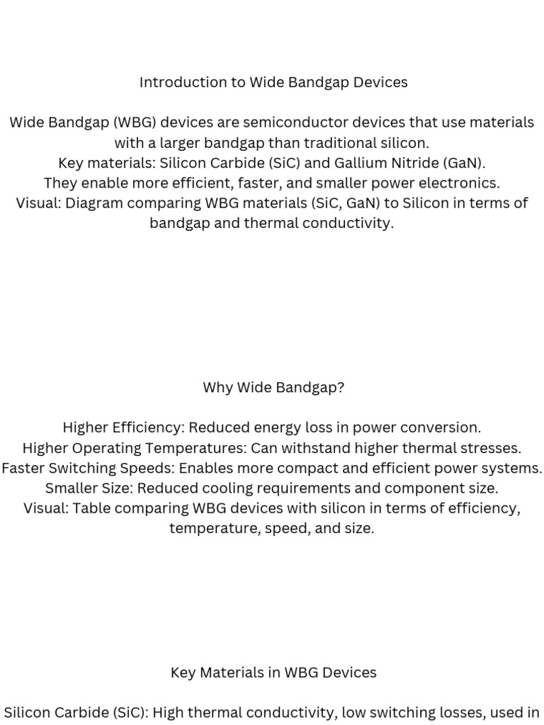 Slide 2 Introduction To Wide Bandgap Devices Text Wide Bandgap (WBG ...