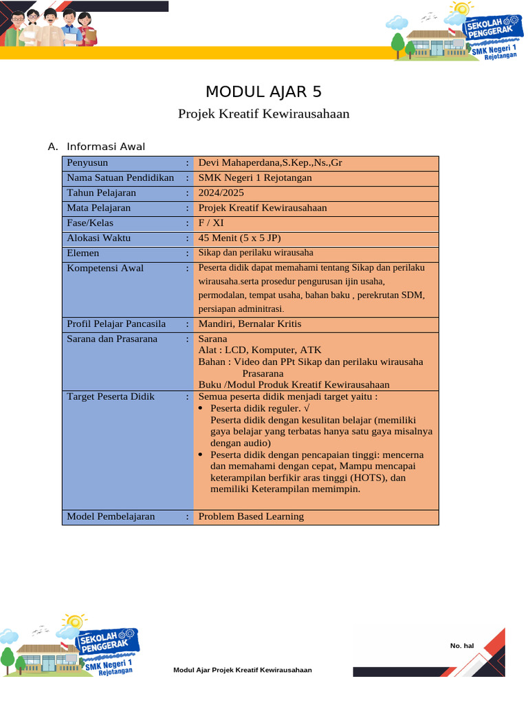 Modul Ajar 5 | PDF