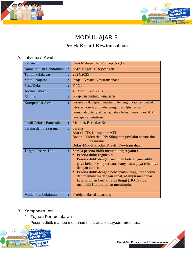 Modul Ajar 3 | PDF