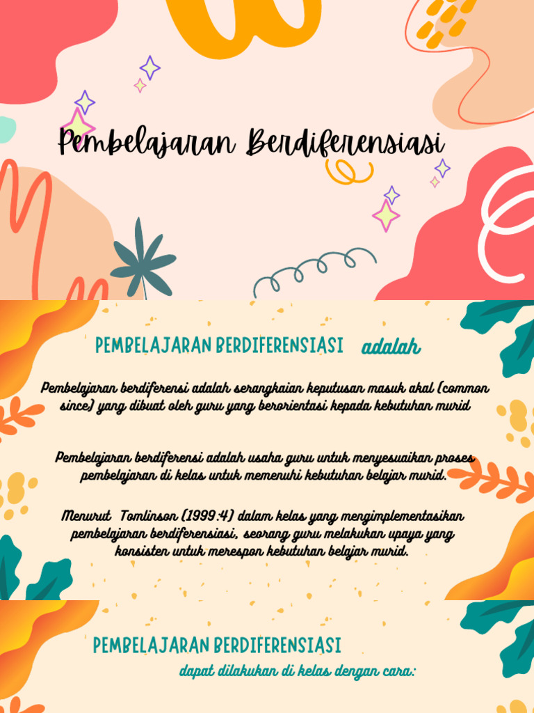 Demonstrasi Kontekstual Pembelajaran Diferensiasi Dan Asesmen | PDF