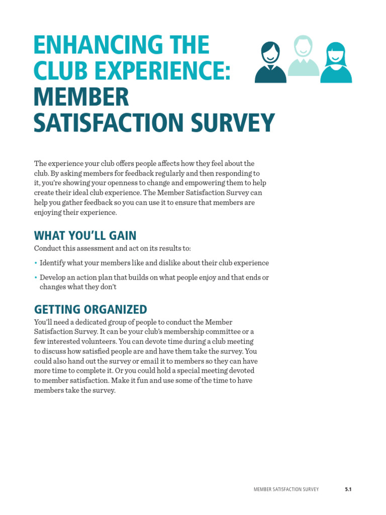 801E Member Satisfaction Survey en | PDF | Human Communication | Career ...