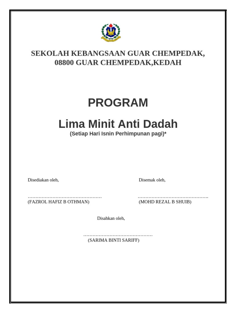 Buku 5 Minit Anti Dadah | PDF