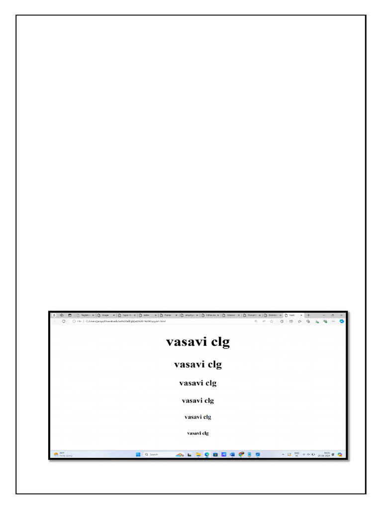 WT Lab Sairam | PDF | Html | Computers