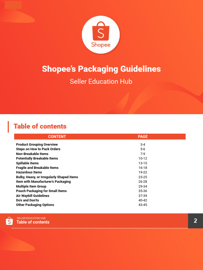 Shopee's Packaging Gudelines | PDF