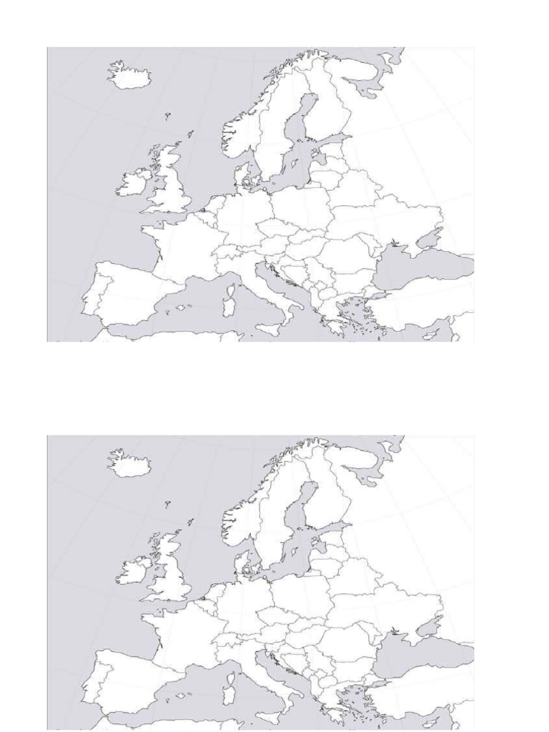 Europe Political Map For Marking | PDF